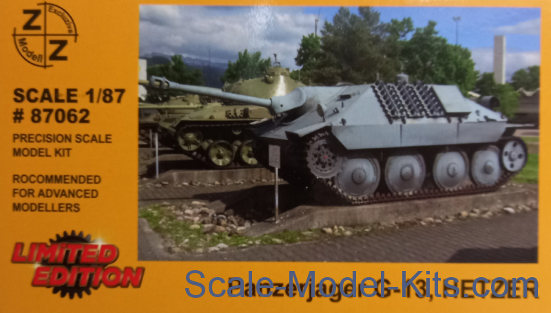 Panzerjager G13,Hetzer WWII German tank hunter-ZZ Modell plastic scale ...